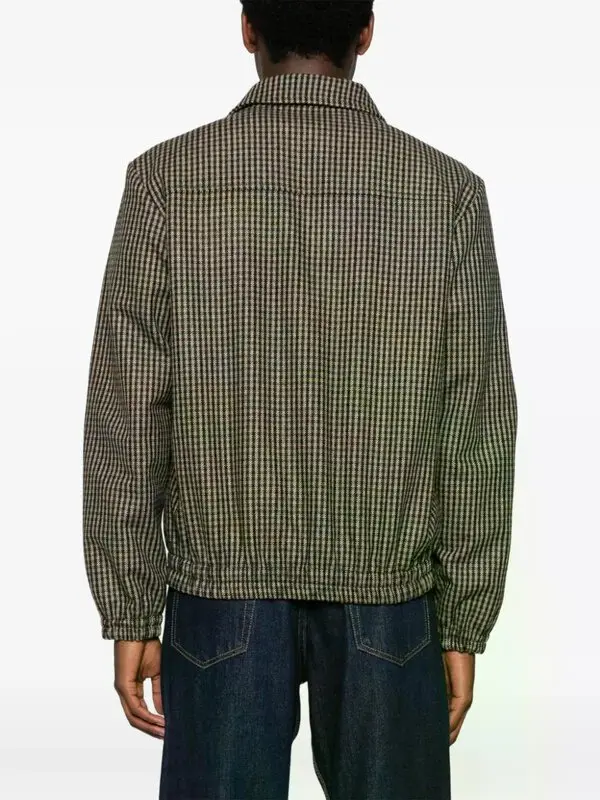 A.p.c. Houndstooth Zip Shirt Jacket