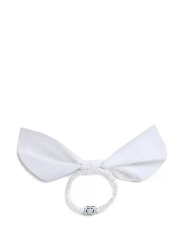 Patou Bow Scrunchie - White