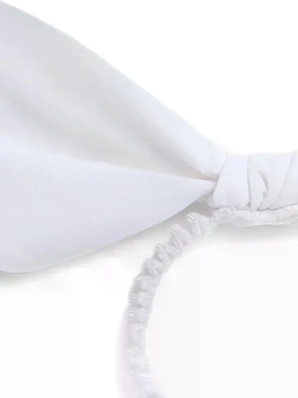 PATOU Bow Scrunchie - White