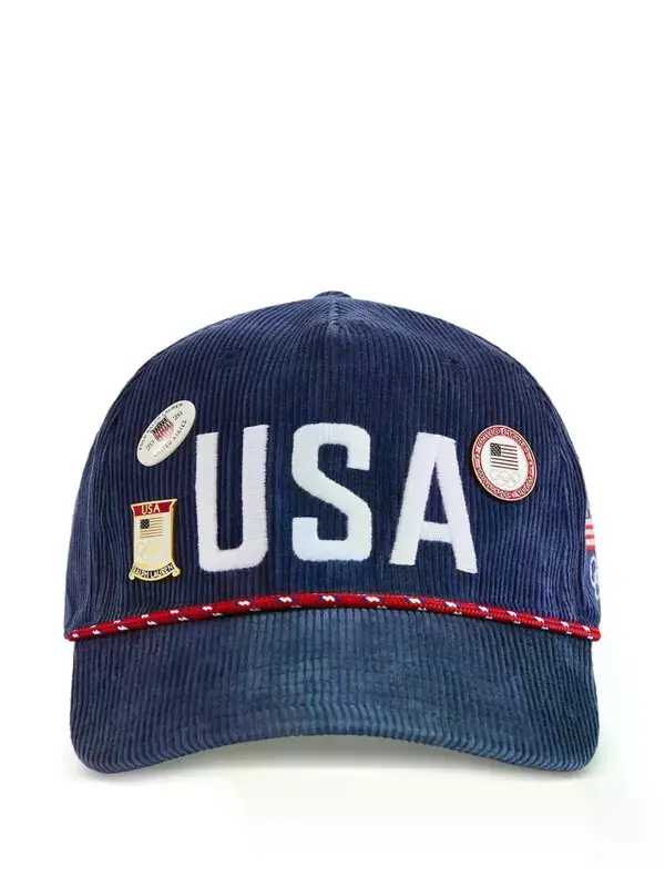 Polo Ralph Lauren Team Usa Corduroy Baseball Cap - Blue