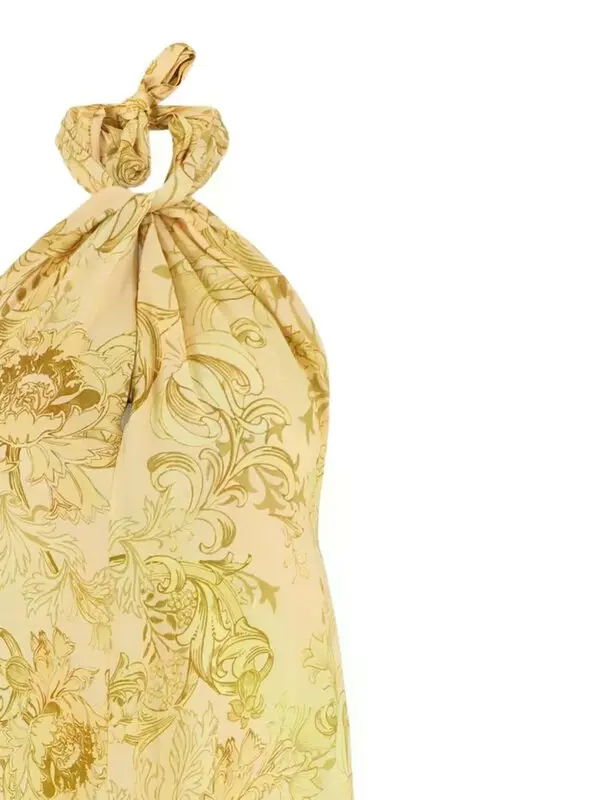 Hemant & Nandita Floral Halterneck Dress