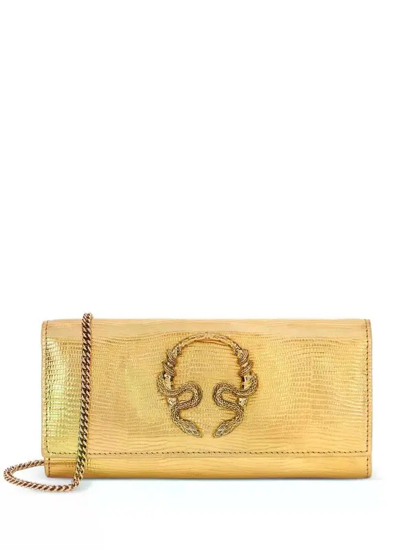 Roberto Cavalli Serpentine Chain Wallet - Gold