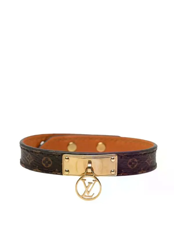 LOUIS VUITTON 2019 Monogram Logomania Bracelet - Brown