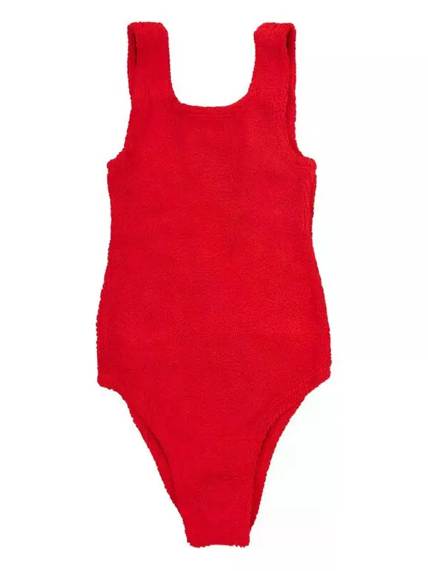 Hunza G Classic Crinkle One-piece Swimsuit - Red