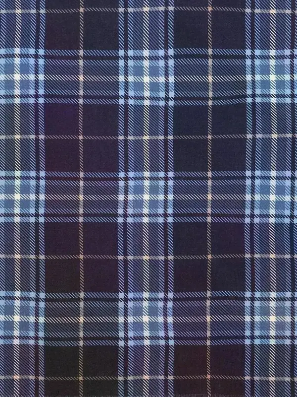Eric Bompard Woven Tartan Scarf