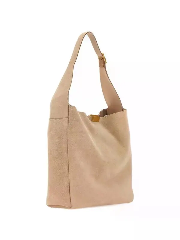 GIANNI CHIARINI Luz Suede Shoulder Bag