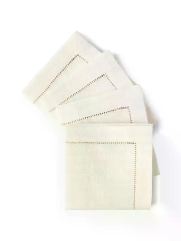 Brunello Cucinelli Chalk Striped Large Napkins - Neutrals