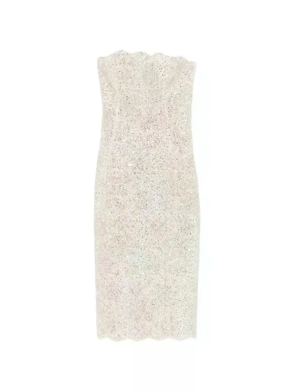 Ermanno Scervino Midi Strapless Dress