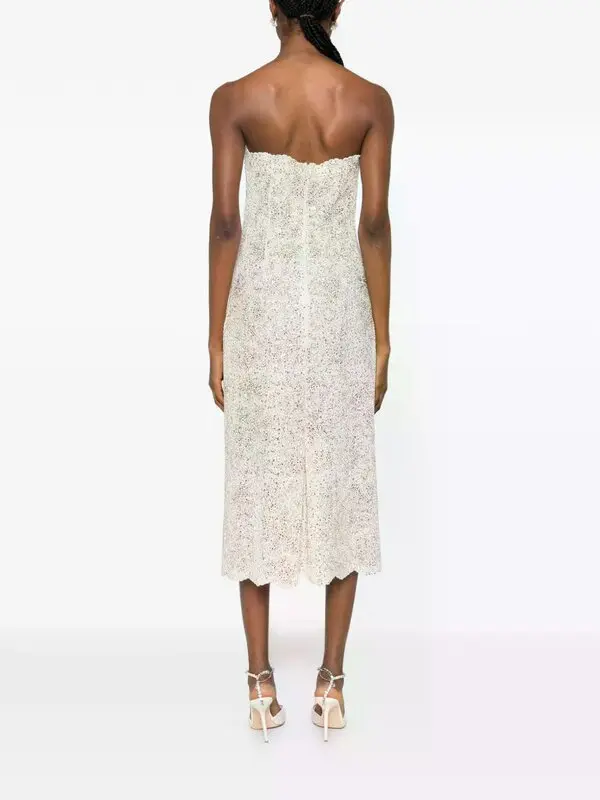Ermanno Scervino Midi Strapless Dress