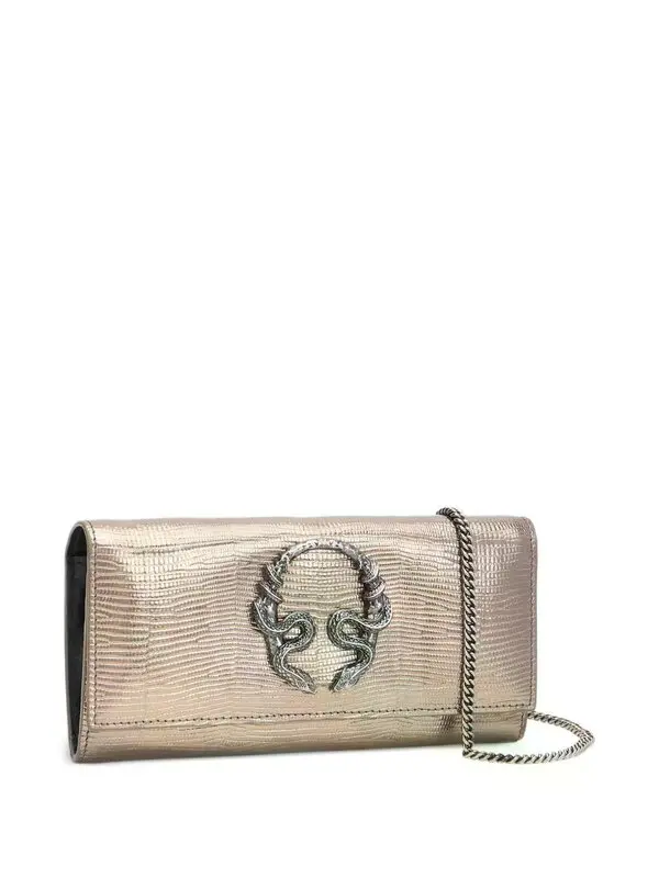 Roberto Cavalli Metallic Reptile-effect Wallet