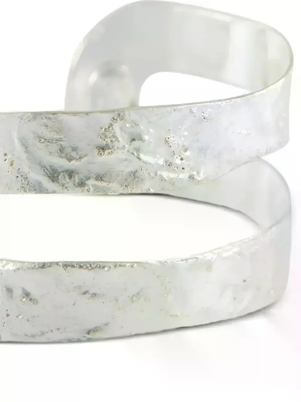 Sylvia Toledano Bianca Hammered Double-band Bracelet - Silver