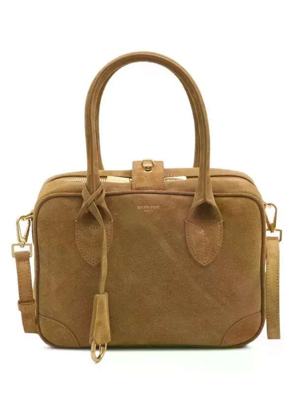 GOLDEN GOOSE Vita Suede Leather Tote Bag - Neutrals