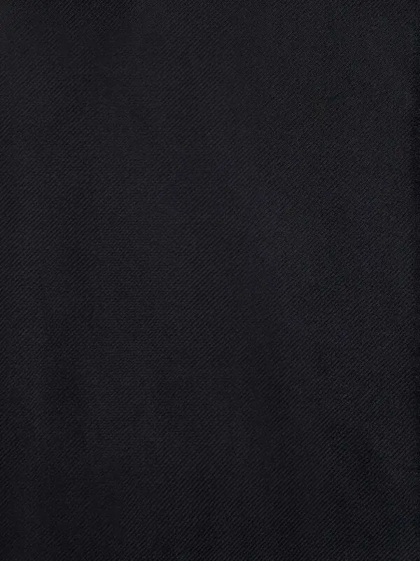 Eric Bompard Fringed Twill Square Scarf - Black