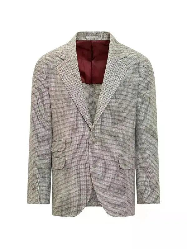 Brunello Cucinelli Checked Two-button Suit