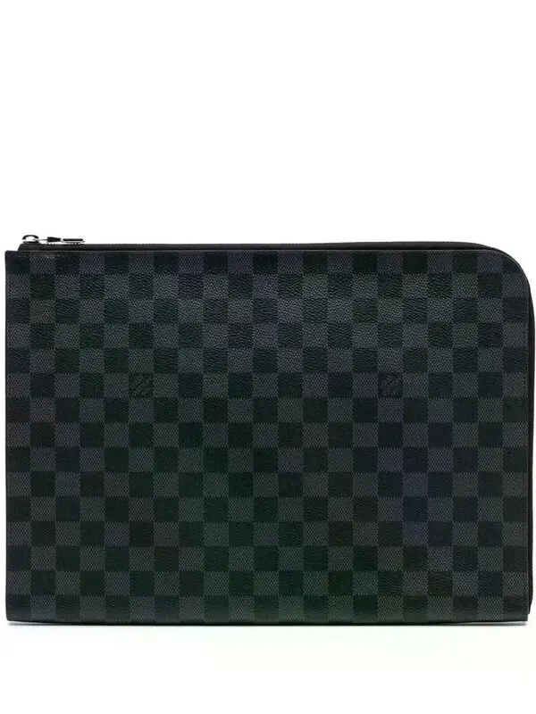 LOUIS VUITTON 2018 Damier Graphite Pochette Jour Gm - Black