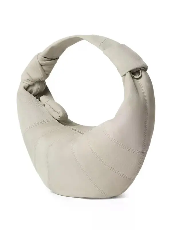 LEMAIRE Mini Fortune Croissant Bag In Alpaca Nubuck - Neutrals