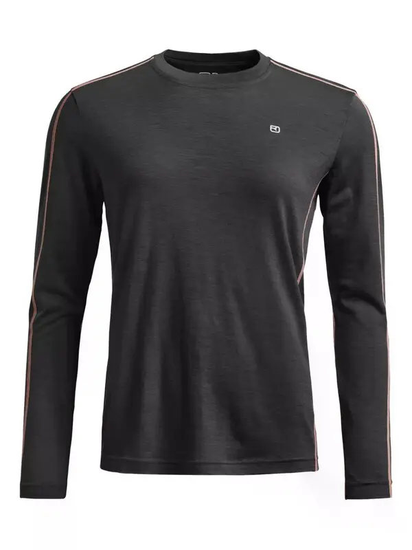 ORTOVOX 185 Rock’n’wool Base-layer Top - Black