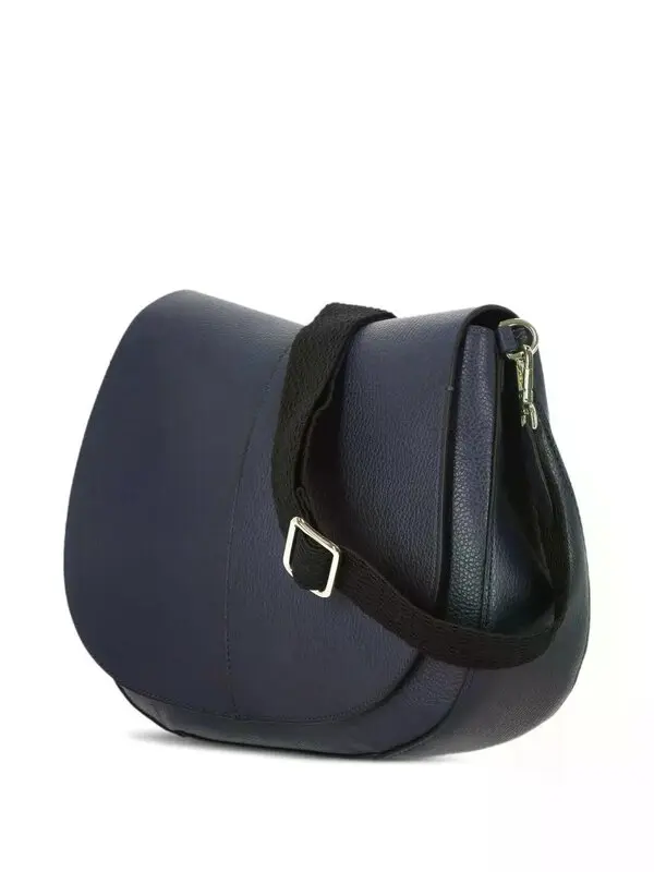 GIANNI CHIARINI Textured-leather Shoulder Bag - Blue