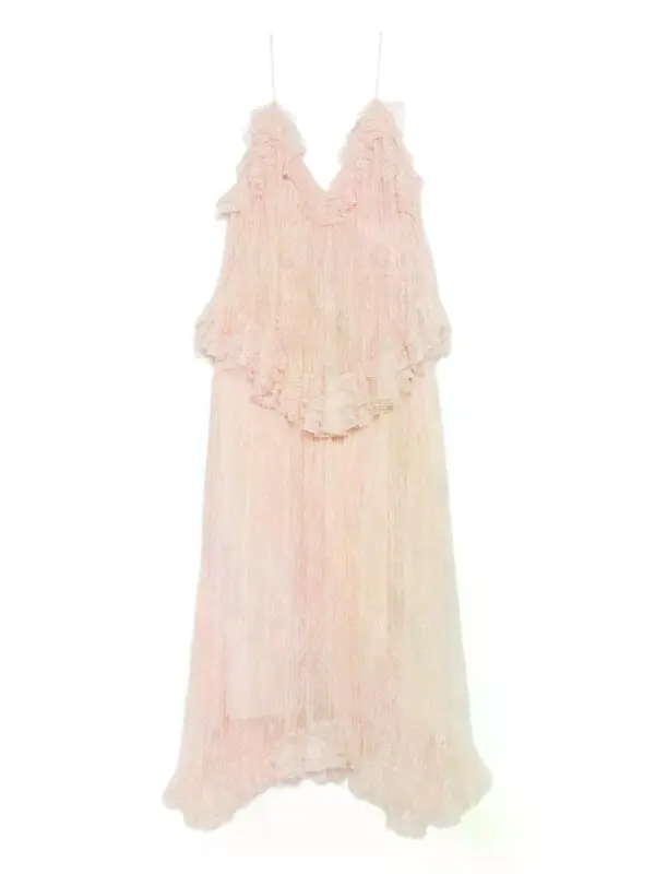 Alberta Ferretti Lace Midi Dress
