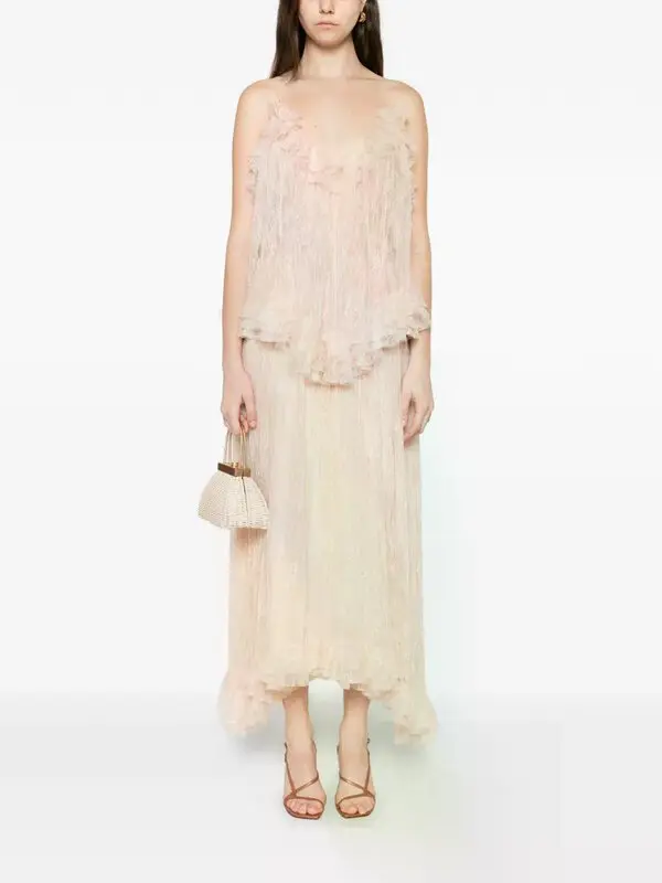 Alberta Ferretti Lace Midi Dress