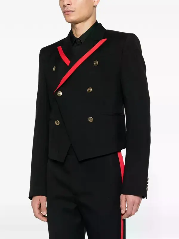 Alexander McQueen Double-breasted Trim Blazer