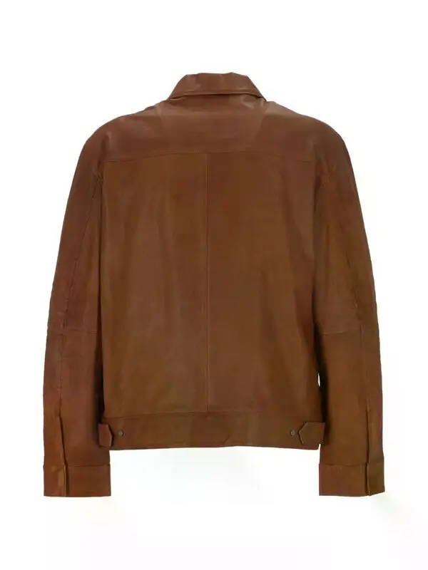 Peuterey Zip Leather Jacket