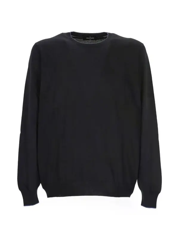 GRAN SASSO Crew-neck Sweater - Black