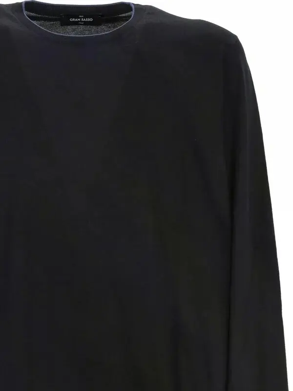 GRAN SASSO Crew-neck Sweater - Black