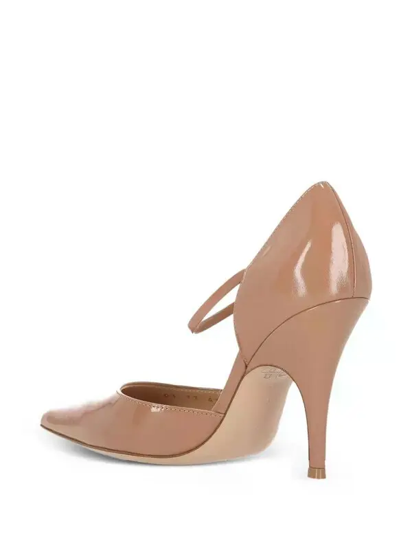 GIANVITO ROSSI Buckle Strap Heel Pumps - Neutrals