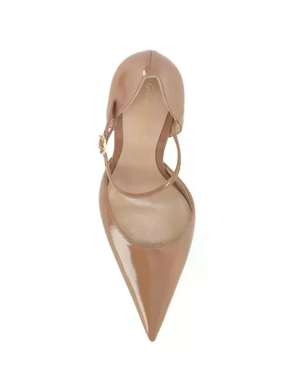 GIANVITO ROSSI Buckle Strap Heel Pumps - Neutrals