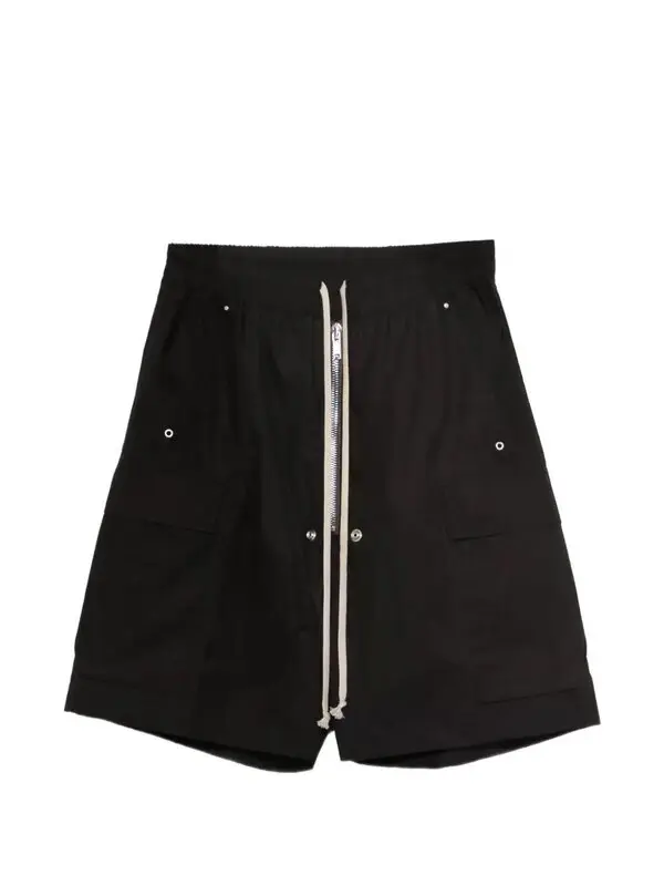 Rick Owens Drawstring Zip-up Shorts - Black