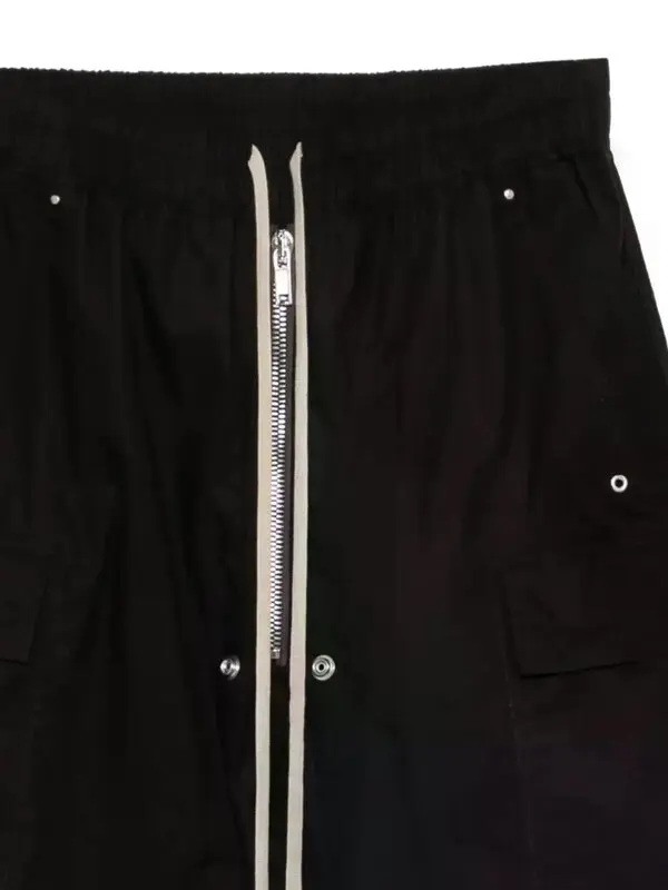Rick Owens Drawstring Zip-up Shorts - Black