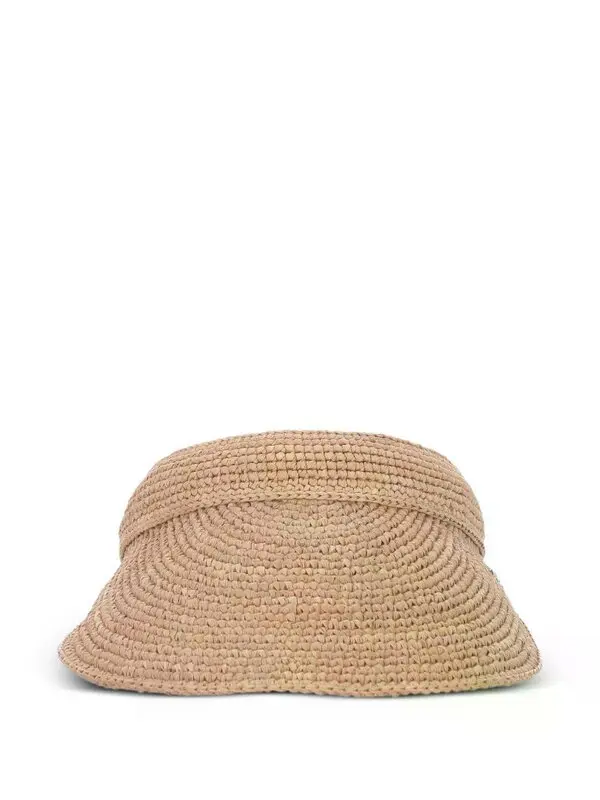 Helen Kaminski Raffia Visor - Neutrals