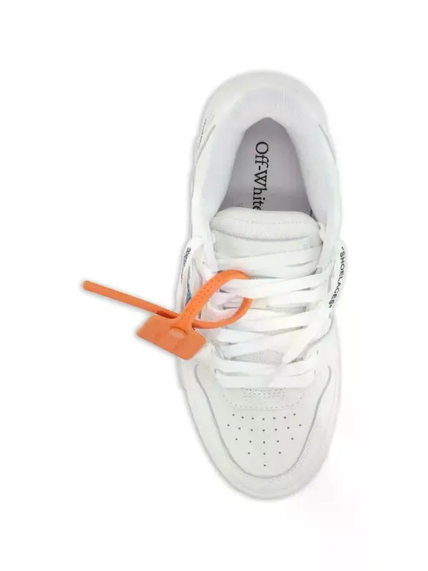 Off-White Leather Graffiti Sneakers