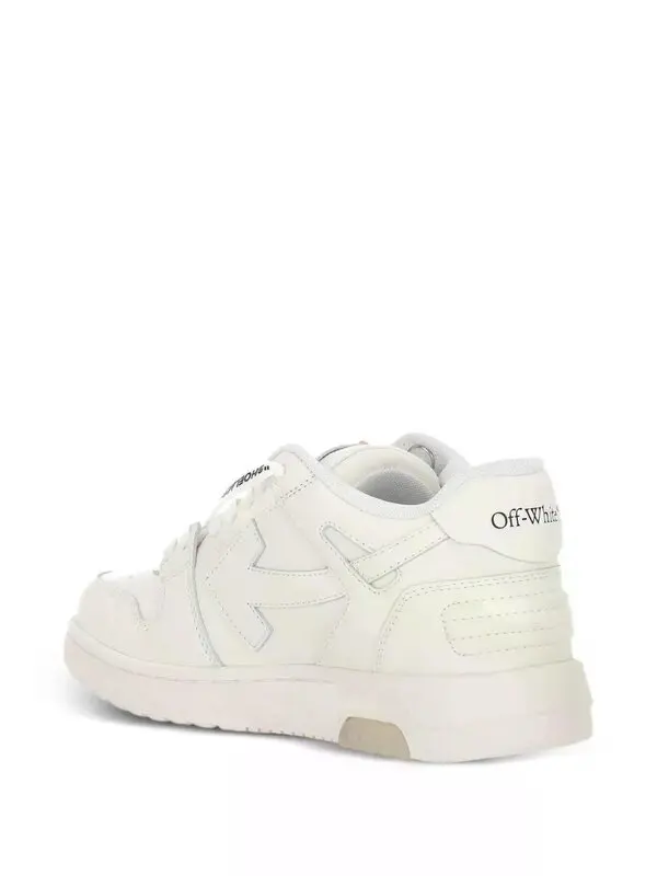 Off-White Leather Graffiti Sneakers