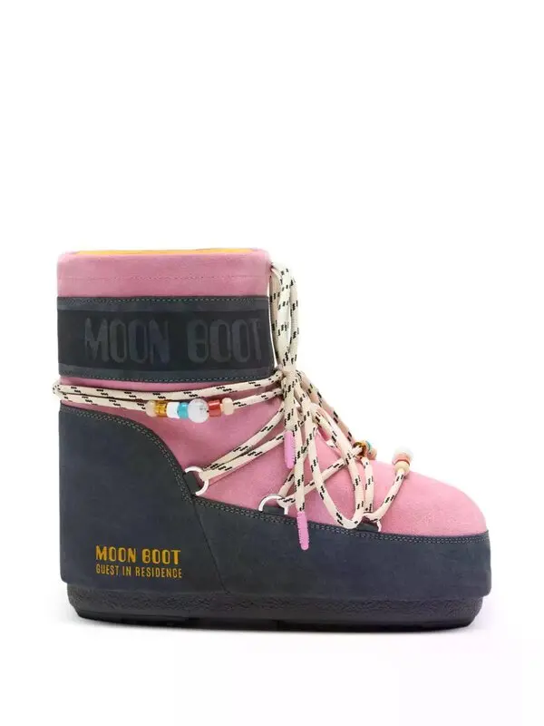 Moon Boot X Guest In Residence Round-toe Boots - Pink