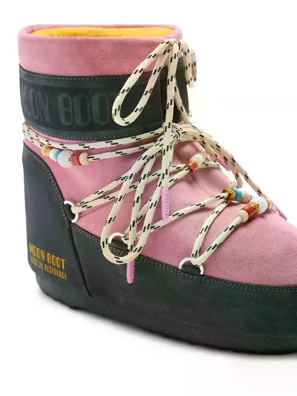 Moon Boot X Guest In Residence Round-toe Boots - Pink