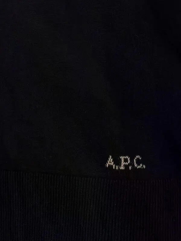 A.p.c. Embroidered Sweater - Black