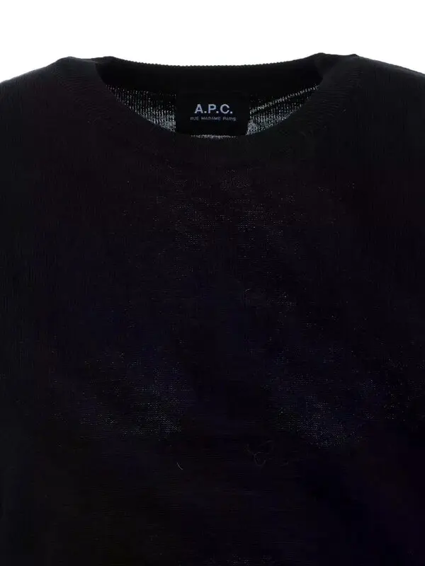 A.p.c. Embroidered Sweater - Black