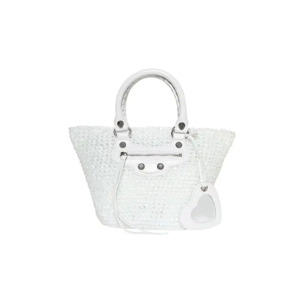 Balenciaga Le Cagole Small Panier Bag - White