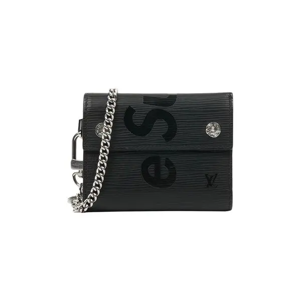 LOUIS VUITTON X Supreme Chain Wallet - Black