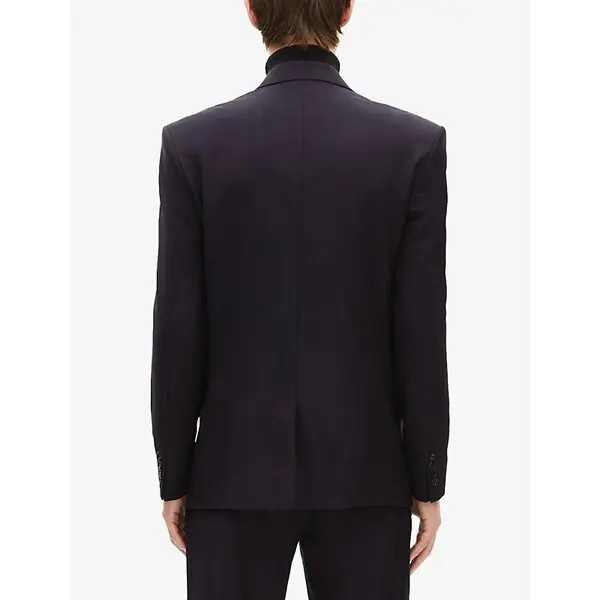 The Kooples Double-breasted Peak-lapel Wool Blazer