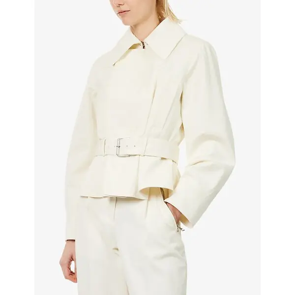 Givenchy Belted Cotton-wool Jacket - Ivory