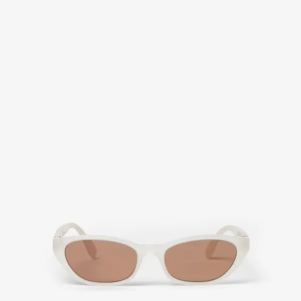 Fendi Cat-eye Baguette Sunglasses - White