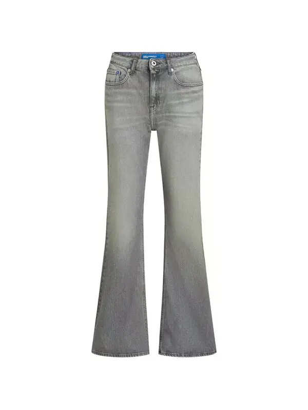 Karl Lagerfeld Five-pocket Flare Jeans - Grey