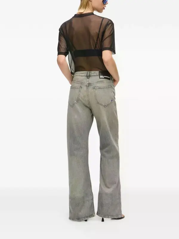 Karl Lagerfeld Five-pocket Flare Jeans - Grey