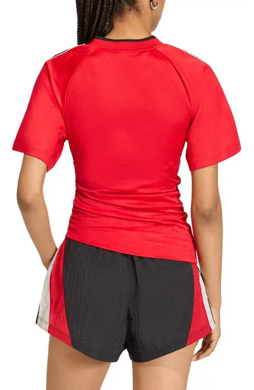 Adidas Originals By Alexander Wang Side Ruched Jersey - Better Scarlet