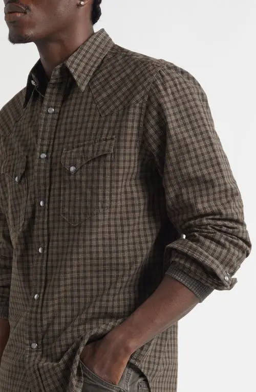 Double Rl Slim Fit Check Western Shirt