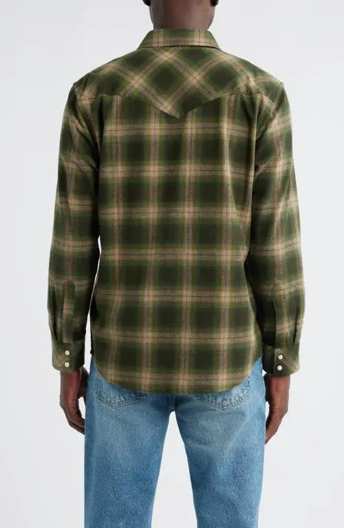 Pendleton Wyatt Plaid Cotton Snap-up Shirt