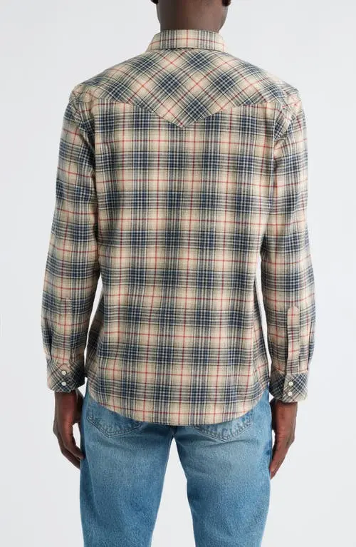 Pendleton Wyatt Plaid Cotton Snap-up Shirt